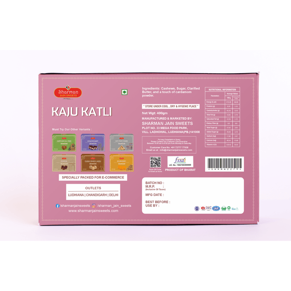 Order Kaju Katli Online | Sharman Jain Sweets